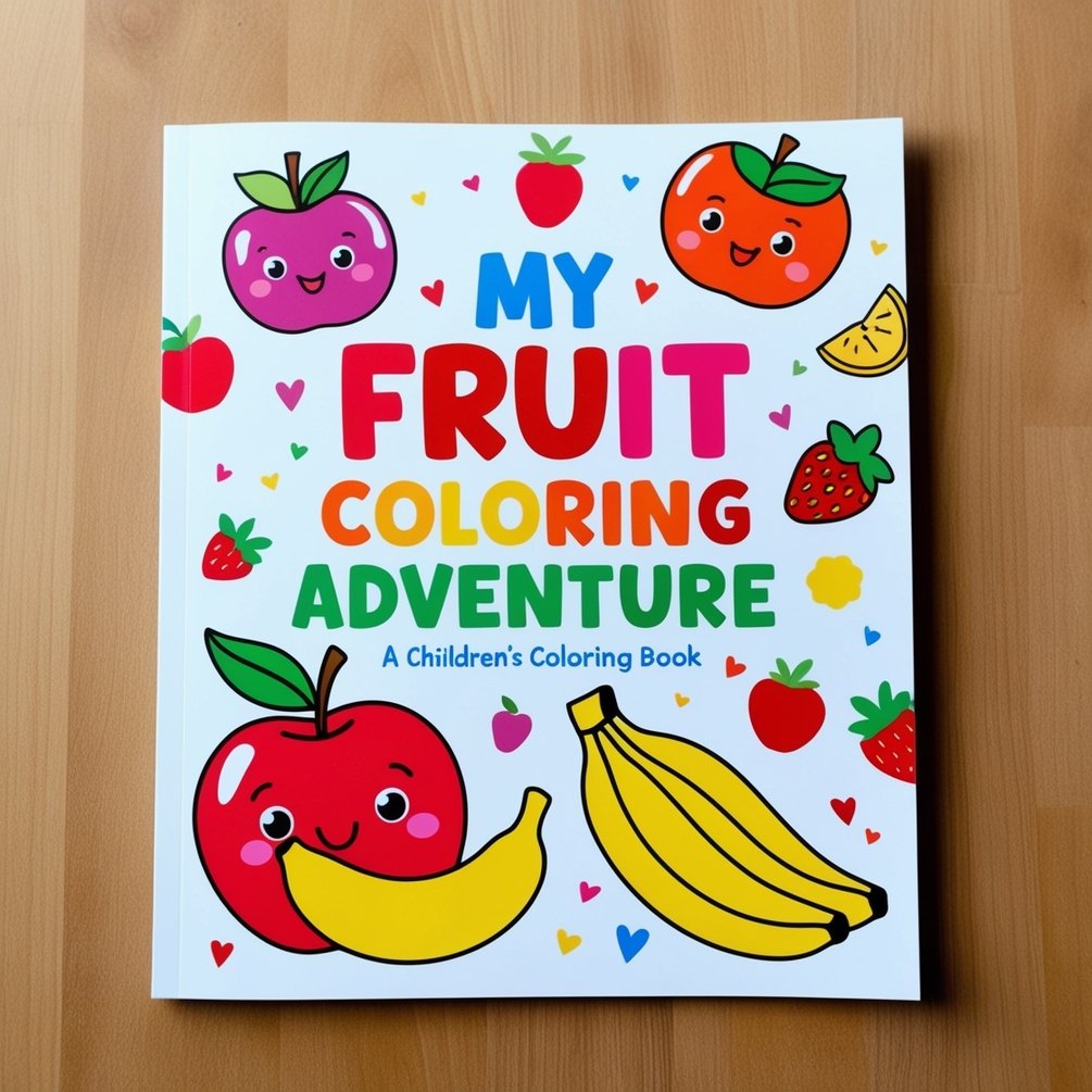 Best Educational Coloring book for 10 different Fruits