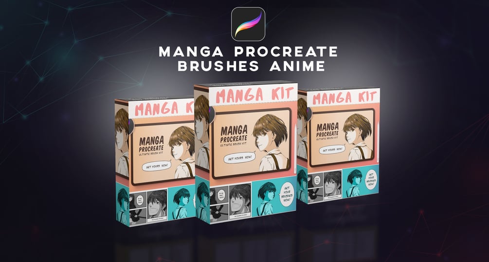 Ultimate manga Procreate brush kit