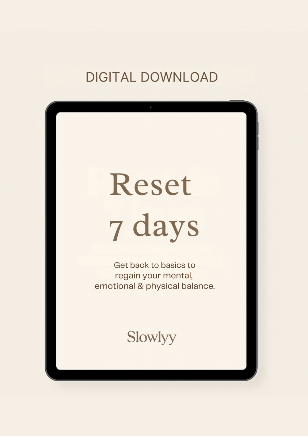 7 Day Reset - Wellness & Organization Planner - Downloadable PDF ...