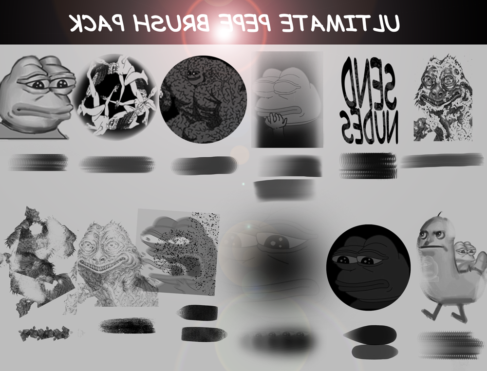 RARE PEPE BRUSH PACK FOR RARE ARTISTS