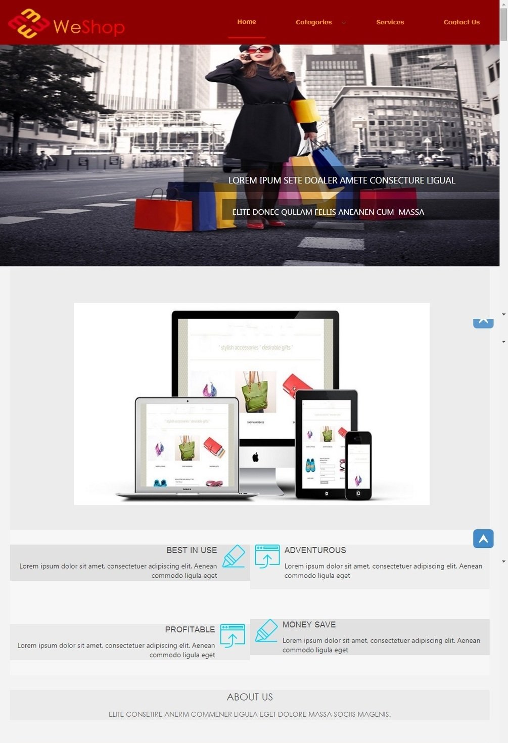 WeShop - An eCommerce HTML5 Bootstrap web template