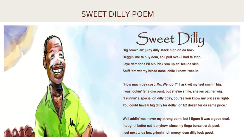 Sweet Dilly - An Illustrated Poem in Bahamian Dialect