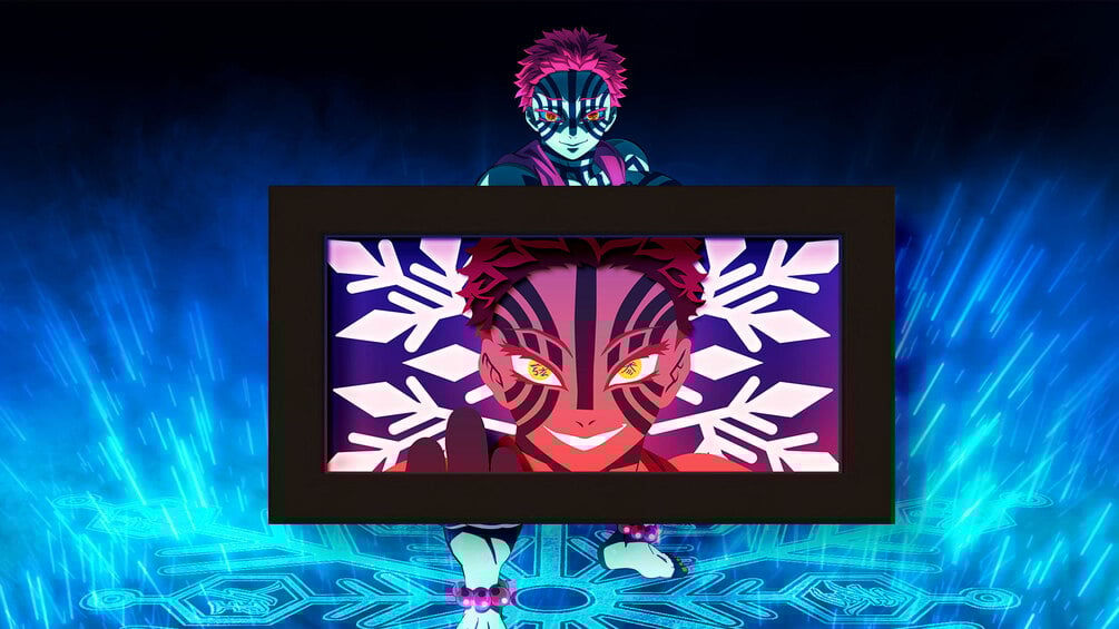 Akaza - Demon Slayer anime lightbox template