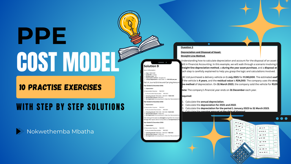 PPE Cost Model 10 Practice Exercises with step by step solutions