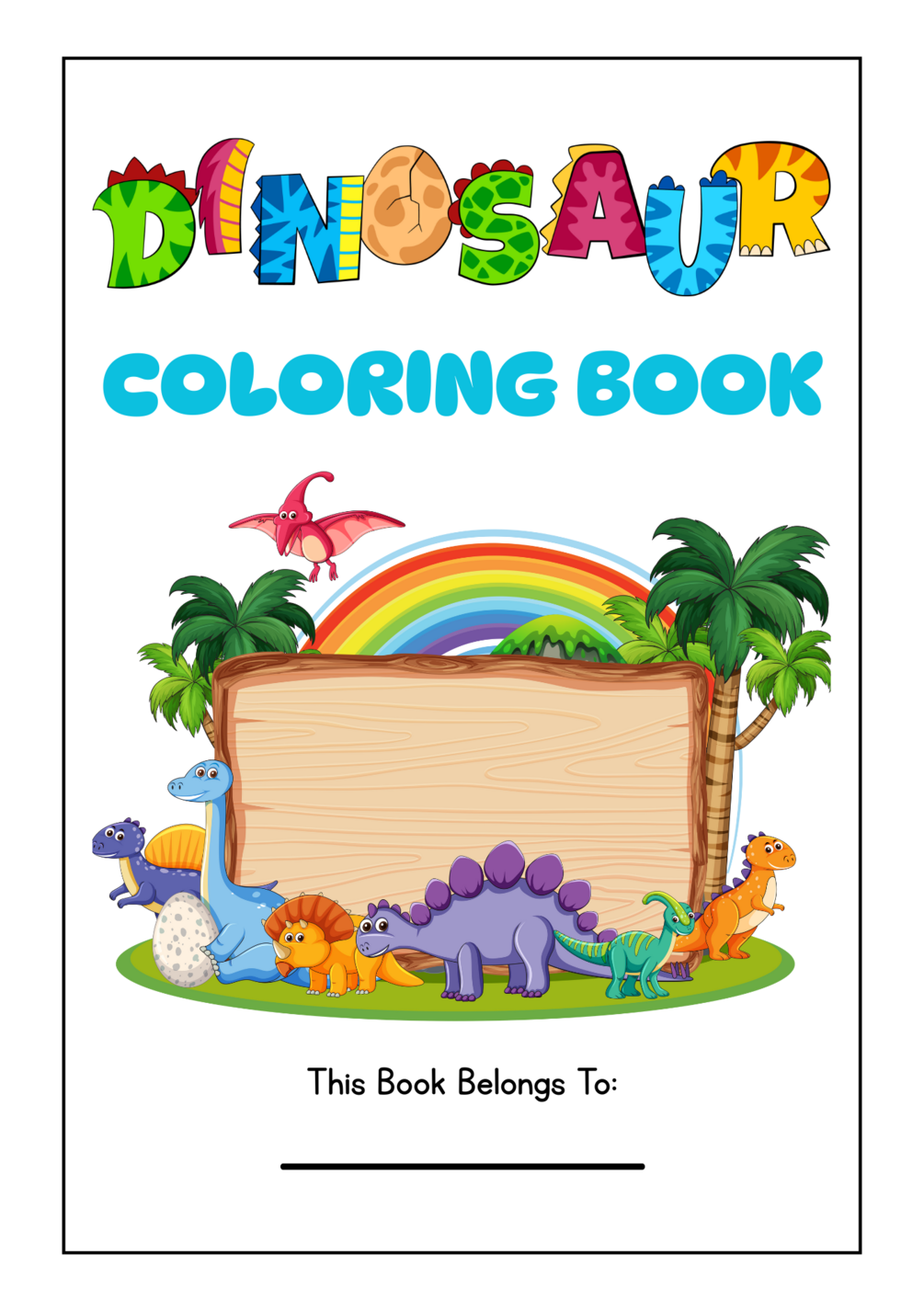 Dinosaur Coloring and Tracing Booklet
