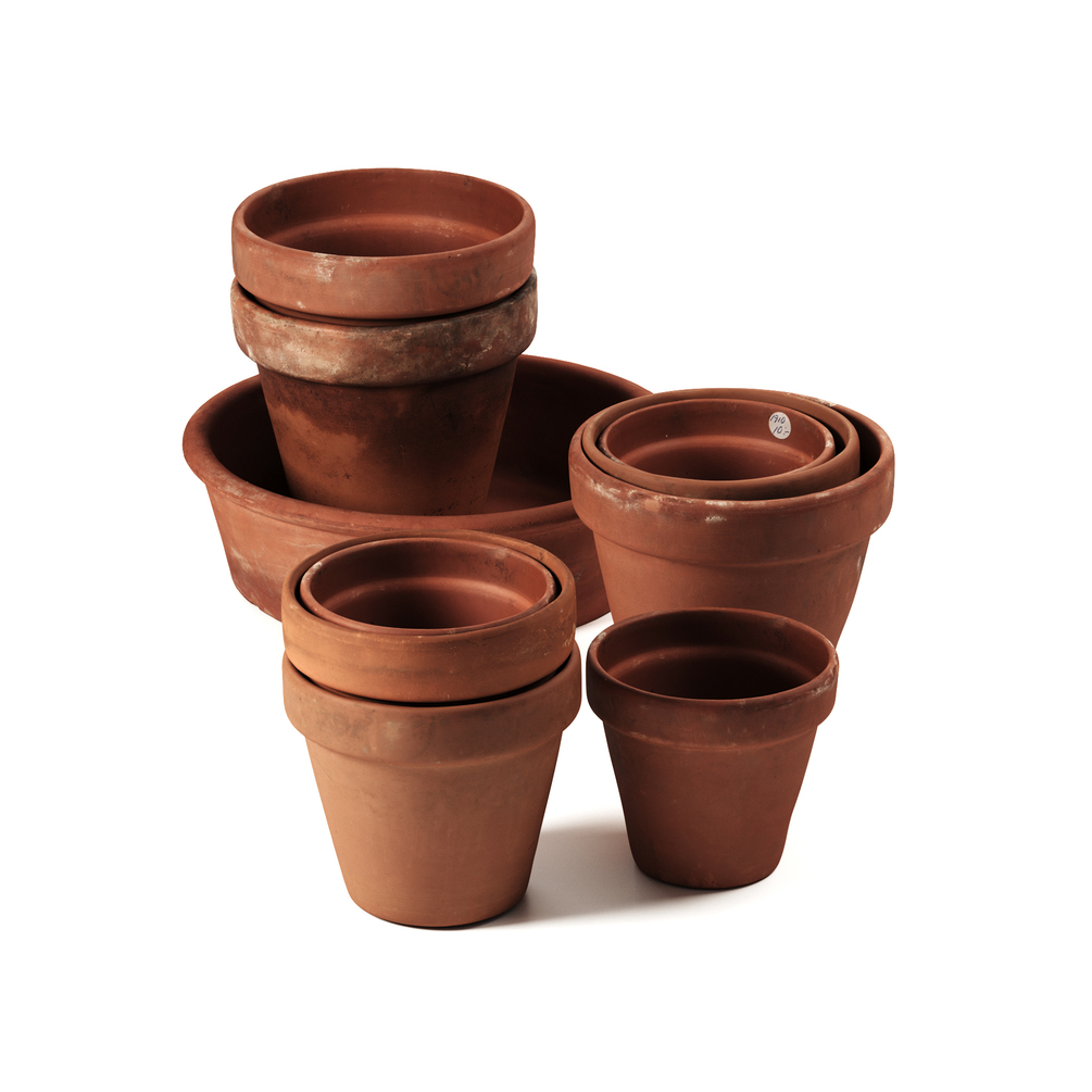 BUNDLE - Clay pots (01+02+05+06 + Tray 01)
