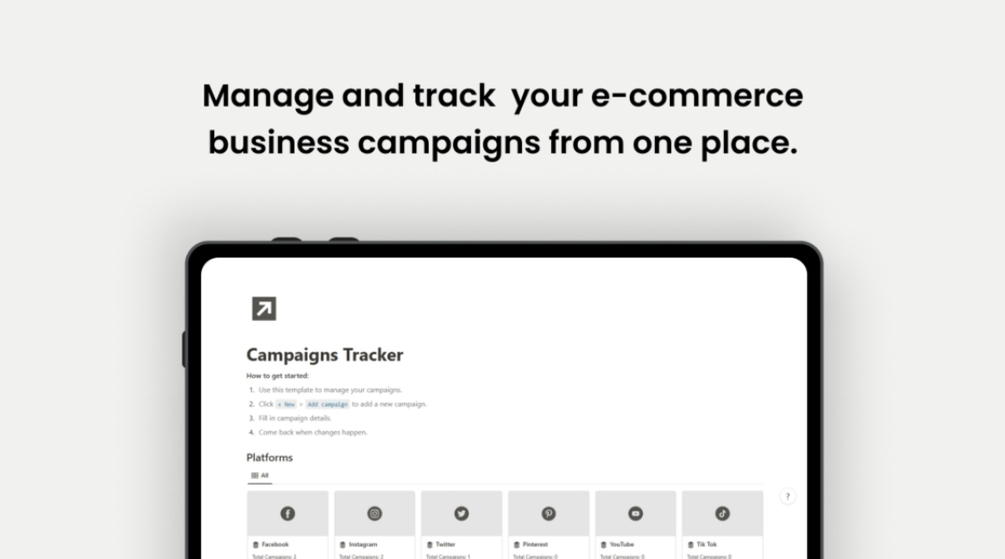 Campaign Tracker Template