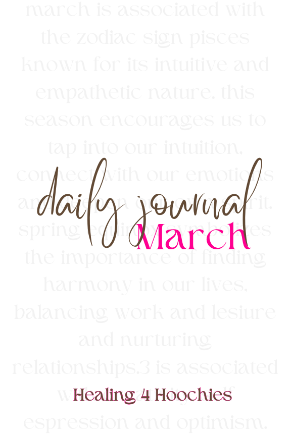 (Digital) March Daily Journal