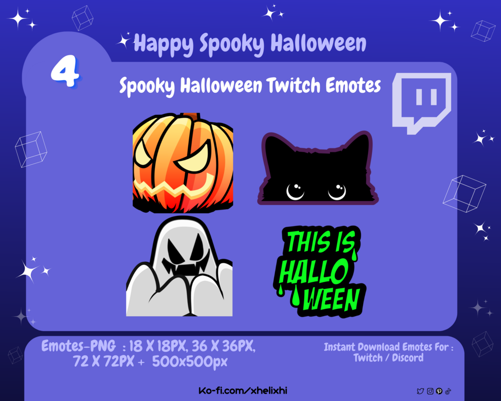 Cute and Spooky Twitch Emote