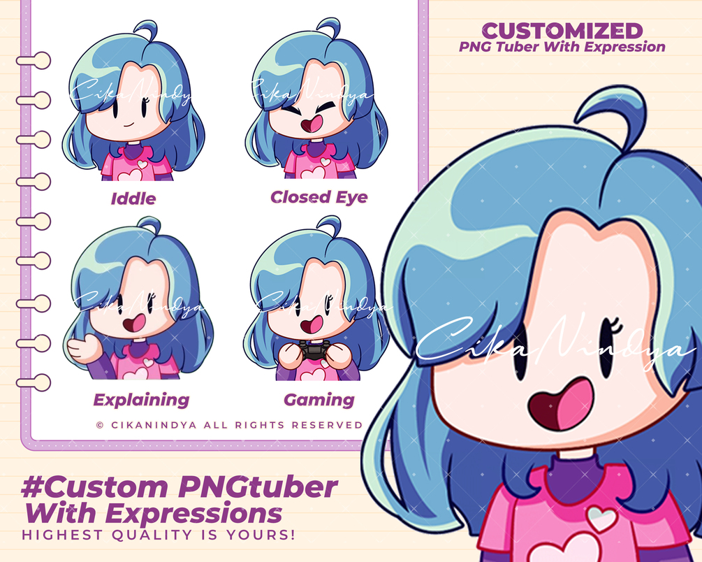 Custom PNG Tuber - Your Unique Virtual Persona Made Simple, PNGTuber ...