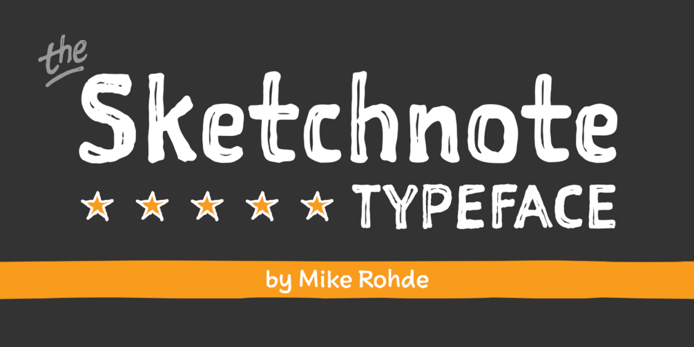 The Sketchnote Typeface for Ideabook Backers