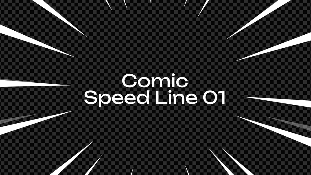 Comic Speed Lines: (Drag & Drop) Motion Graphics