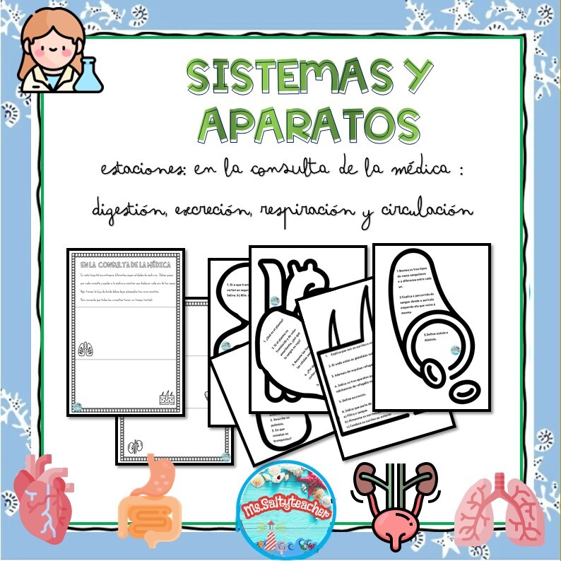 CCNN: Estaciones repaso EN LA CONSULTA DE LA MÉDICA : aparatos ...
