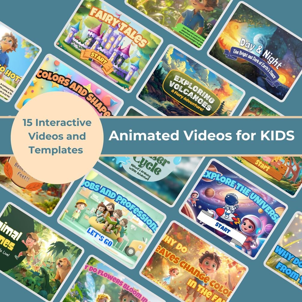 Fun Animated Learning Videos for Children with Voiceovers!