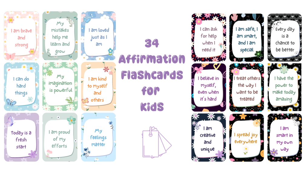 30+ Printable Positive Affirmation Cards for Kids – Boost Confidence ...