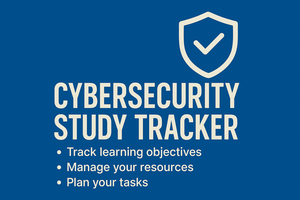 Cybersecurity Study Tracker (Notion Template)