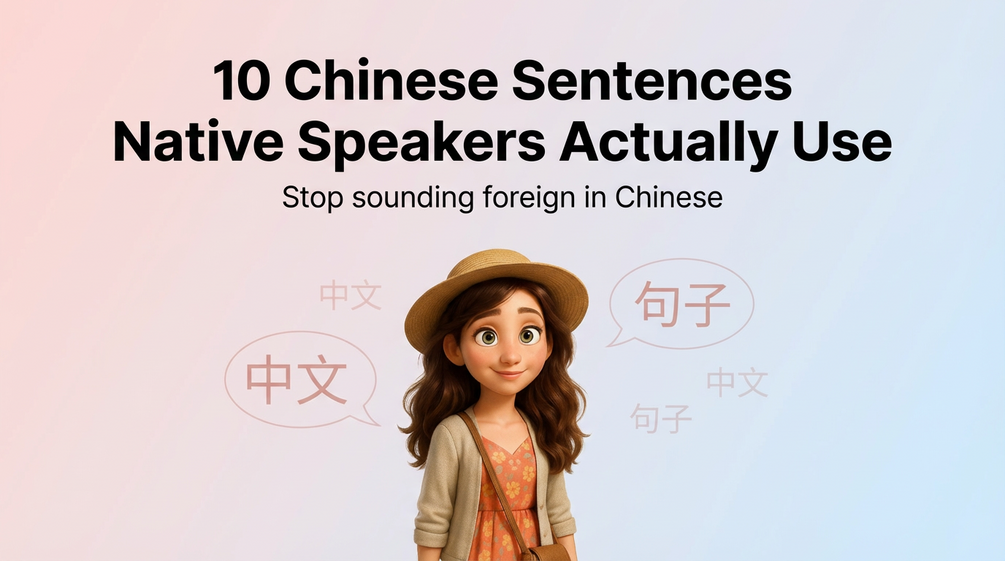 10 Chinese Sentences Native Speakers Actually Use