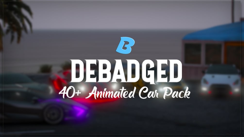 FiveM 40+ Debadged Animated Car Pack