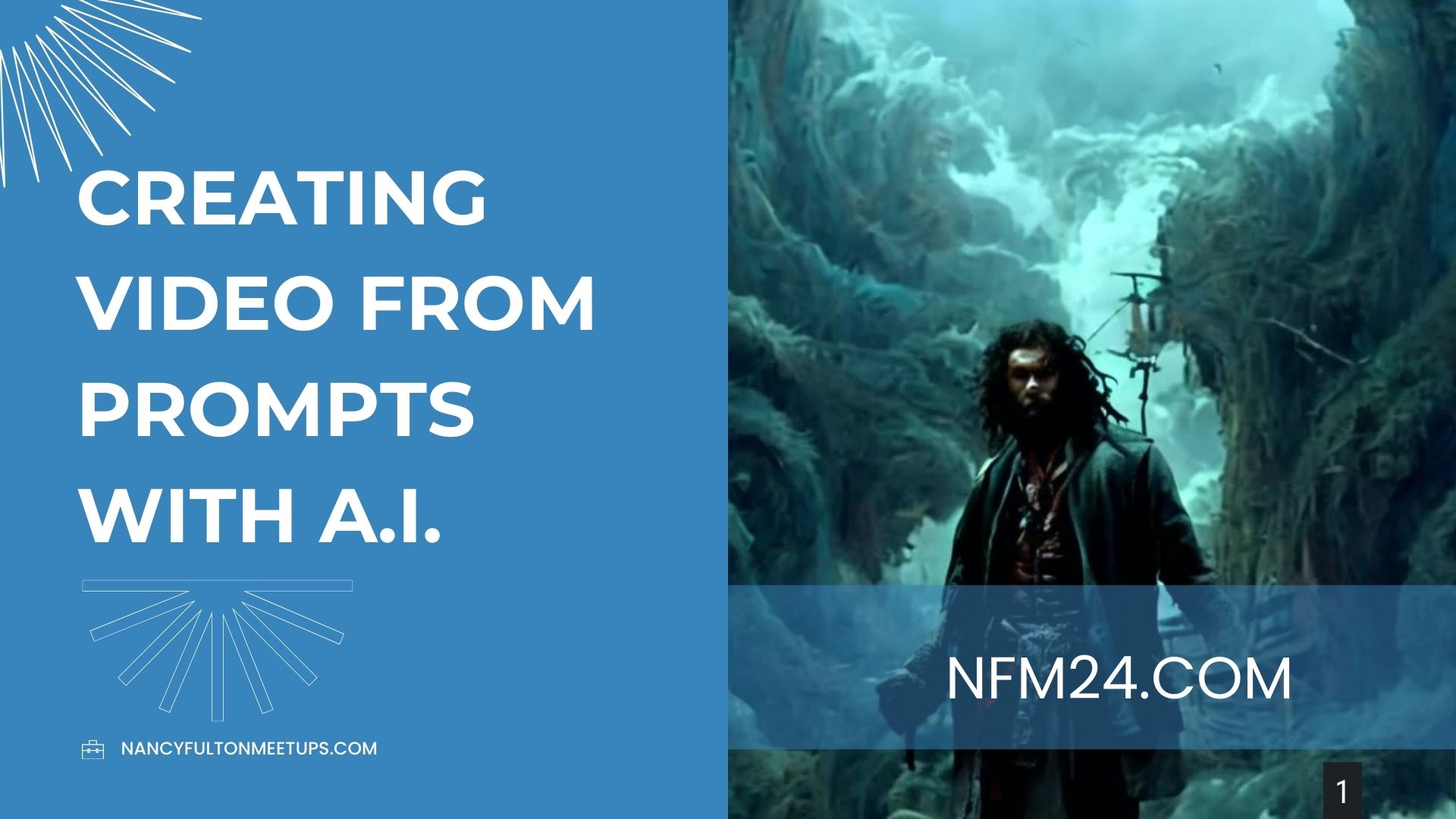 NEW WORKSHOP SUNDAY NITE / CREATING VIDEO FROM AI PROMPTS - Nancy Fulton