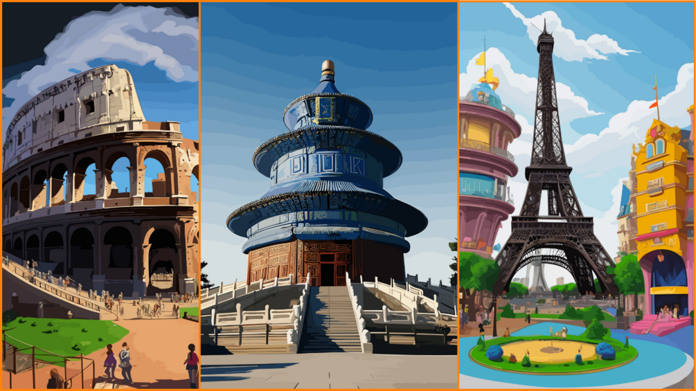 Kids Flashcards - World Capitals, Countries, Landmarks & Flags Coloring ...