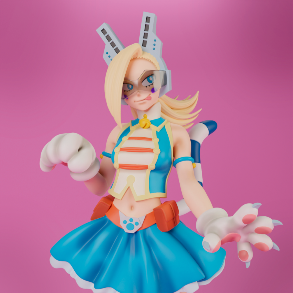 Pixie-Bob Sculpture (My Hero Academia) - BlueSpray3D Models