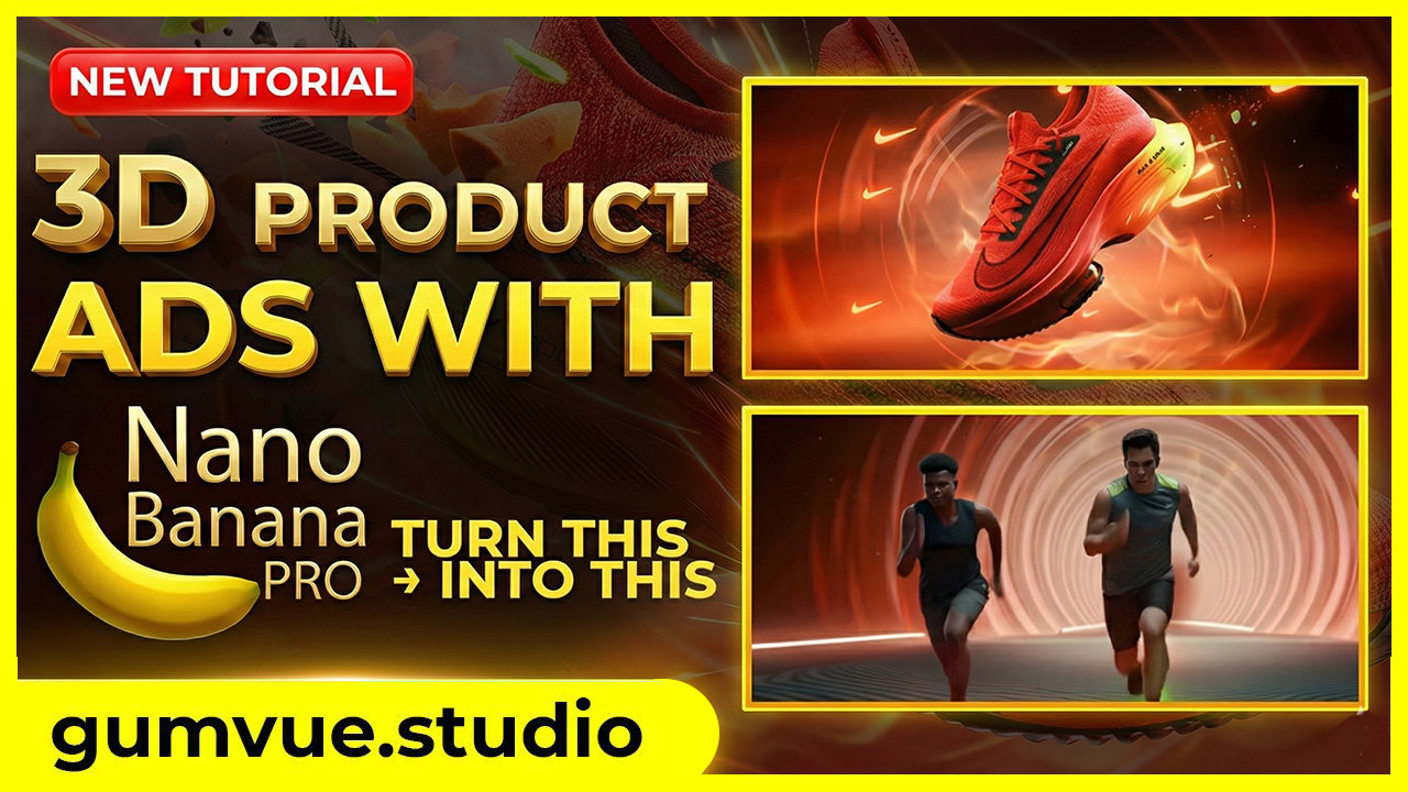 3D Product Commercials in Minutes — AI Workflow Guide - Gumvue.Studio