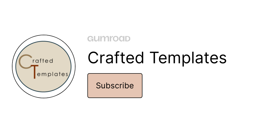 Crafted Templates