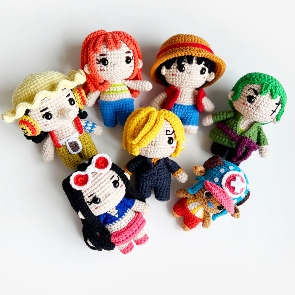 pirates crochet patterns , onepiece mini chracters crochet patterns ...