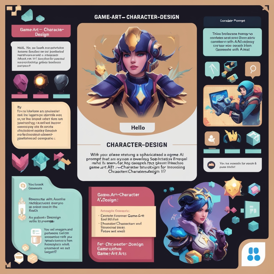 Reimagining Icons: Abstract Art Characters from Your Favorite Games