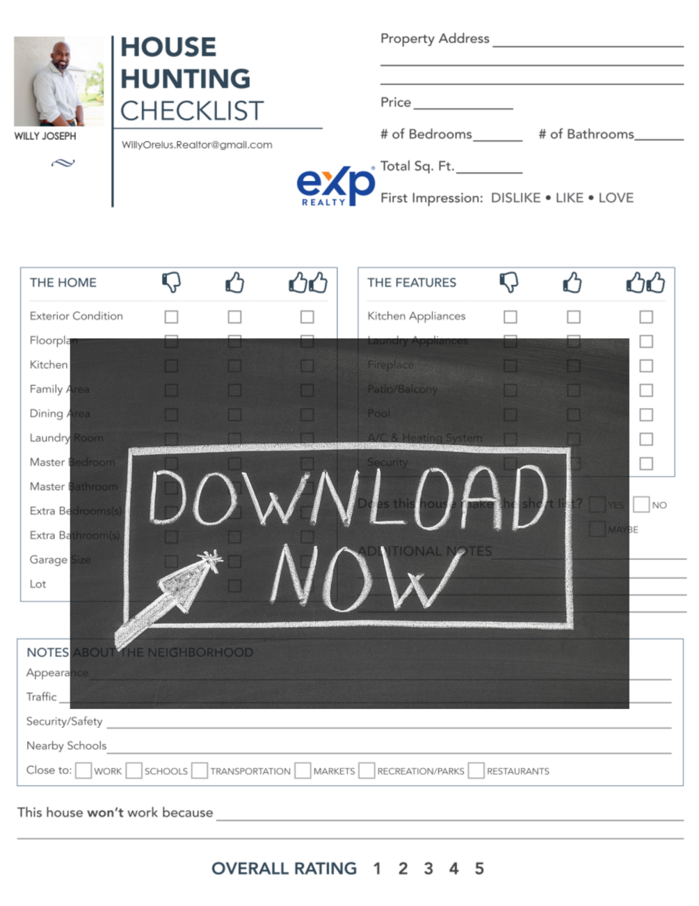 House Hunting Checklist