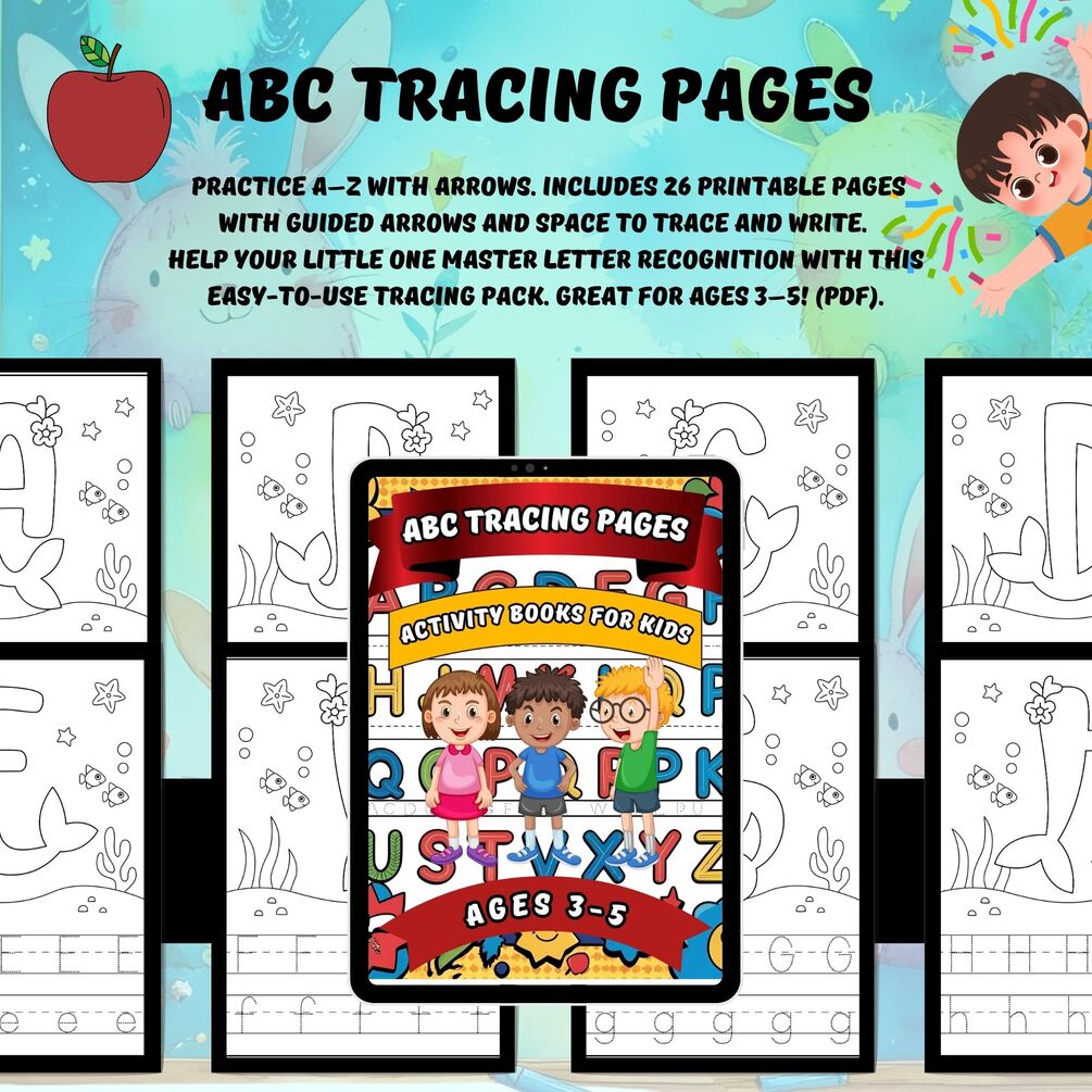 Alphabet Handwriting Practice – 26 Printable ABC Tracing Pages ...