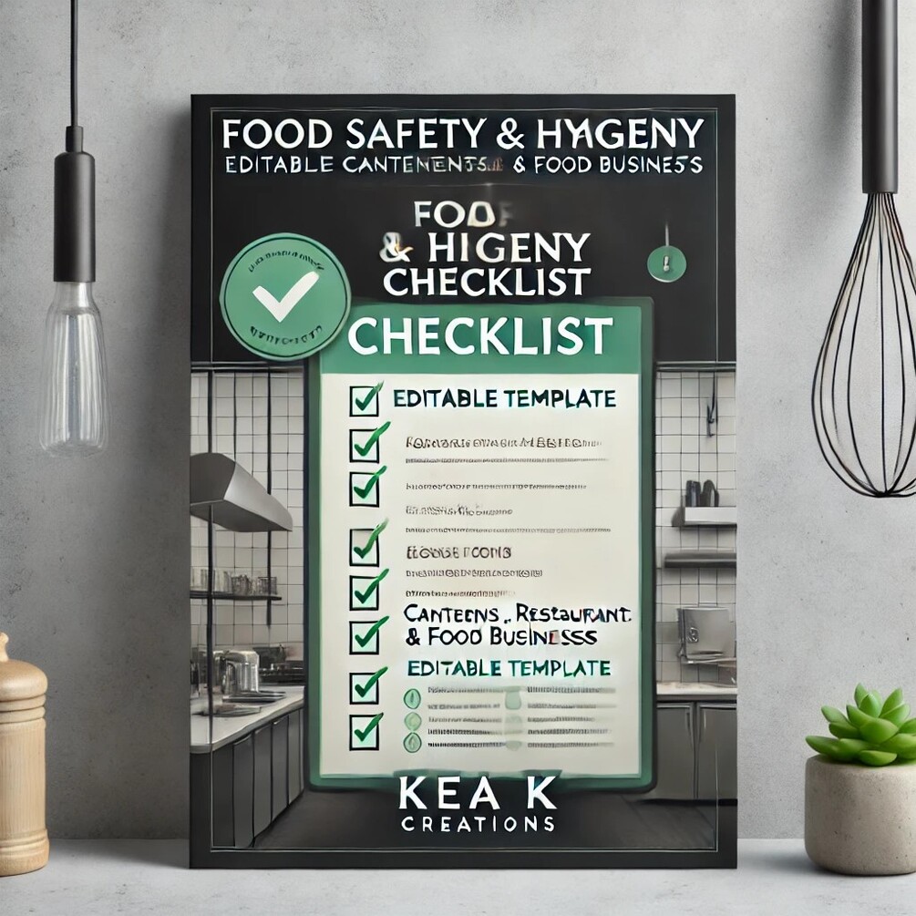 Food Safety & Hygiene Checklist – Editable Template