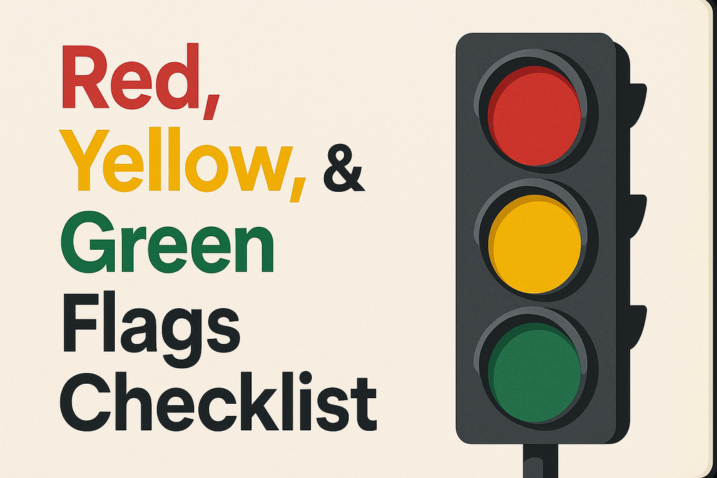 Red, Yellow & Green Flag Identification Checklist