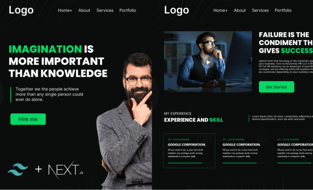 Personal Portfolio with NextJs and Tailwind