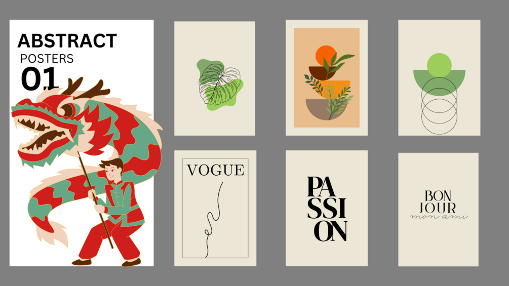 Bundle: Six Aesthetic Wall Posters