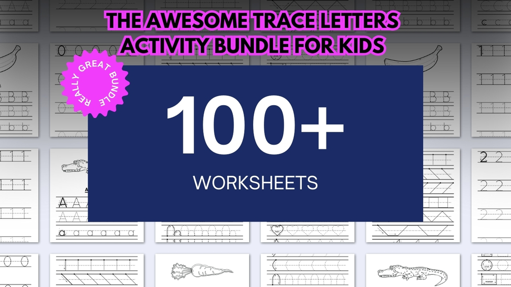 The Awesome Trace Letters Activity Bundle For Kids