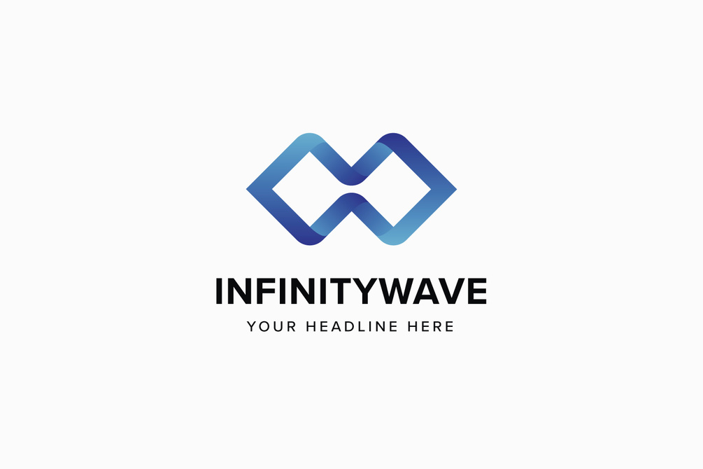 Infinity Wave Logo Template