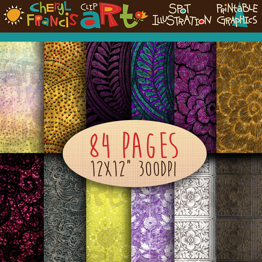 Assortment of Textures/Colors Digital Papers