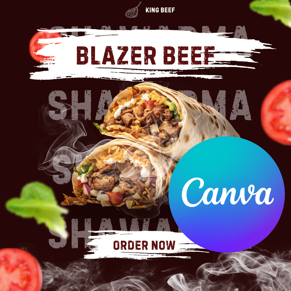 Free Shawarma Ad Design – Editable and Ready to Use