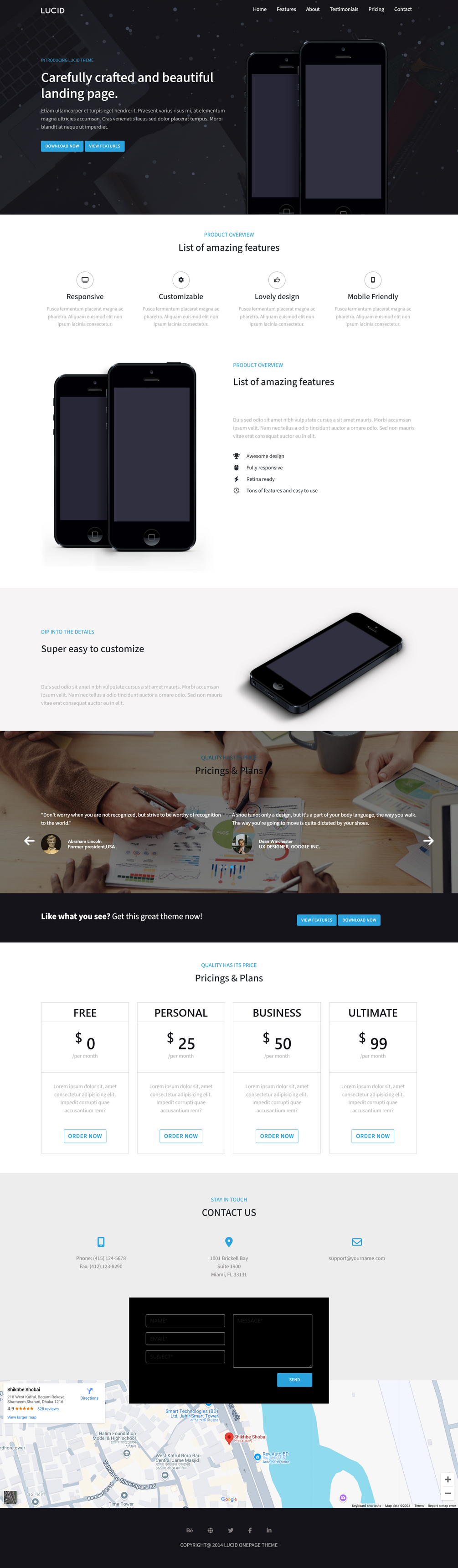 Lucid Landing Page
