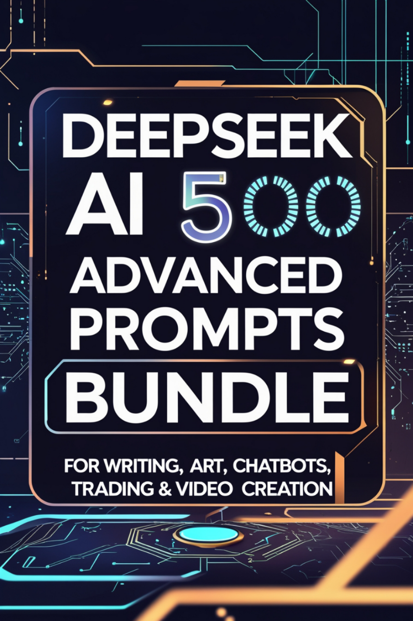 DeepSeek AI 500 Advanced Prompts Bundle – Writing, Art, Chatbots ...