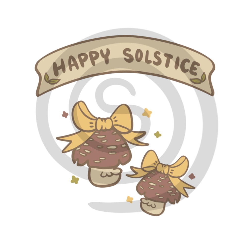 Printable Holiday Card| Happy Solstice Colour