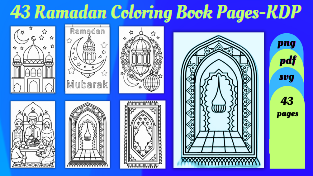 43 Ramadan Coloring Book Pages-KDP (copy)