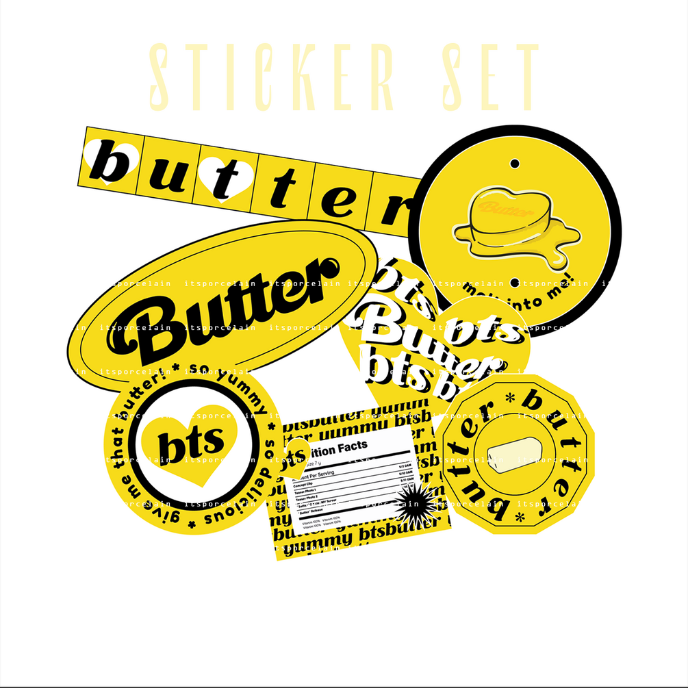 STICKERS SET BTS BUTTER