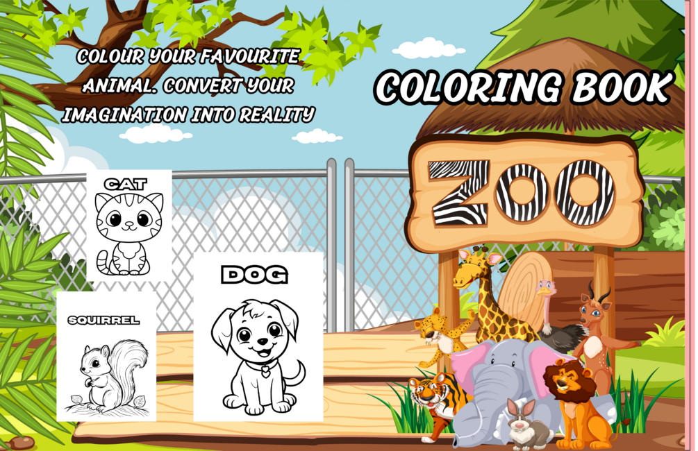 ZOO COLORING BOOK