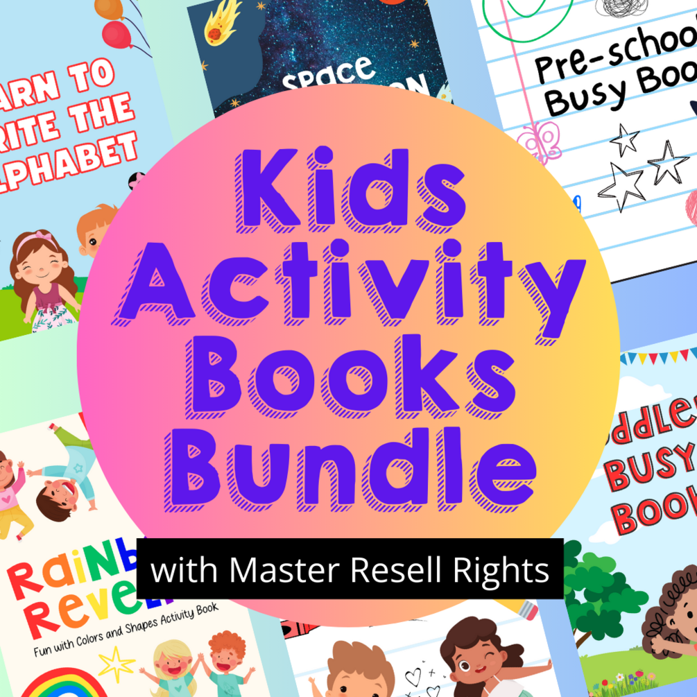 Kids Activity Books Bundle with Master Resell Rights