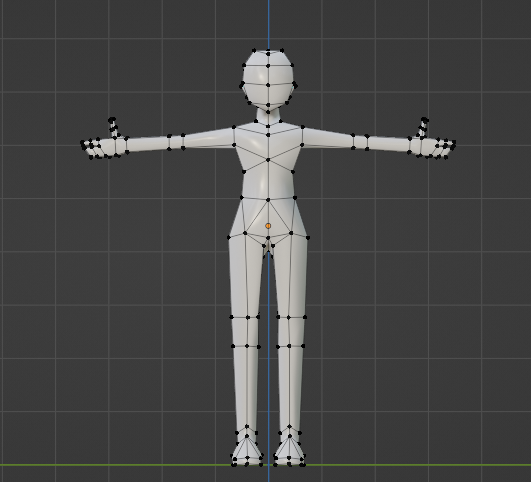 super lowpoly 3D character base mesh!