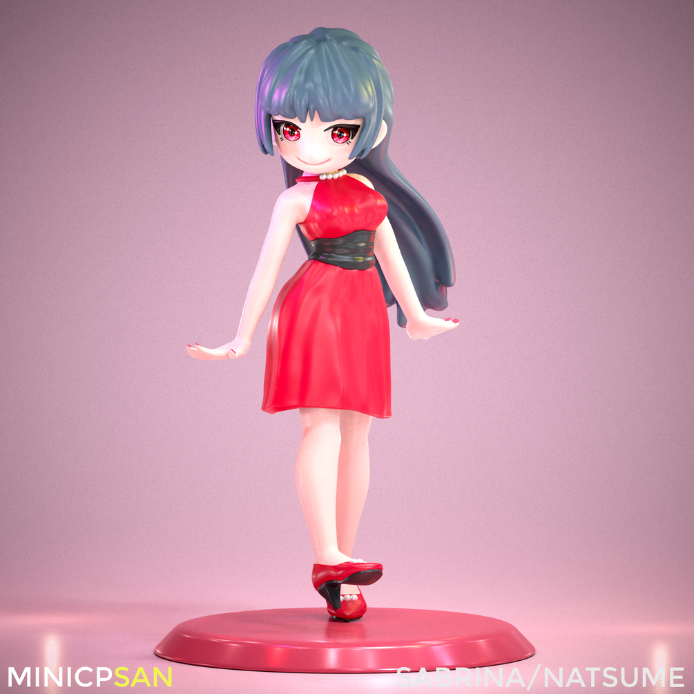 Sabrina / Natsume - Elegant Red Dress - Pokémon Anime Figure - 3D Printing