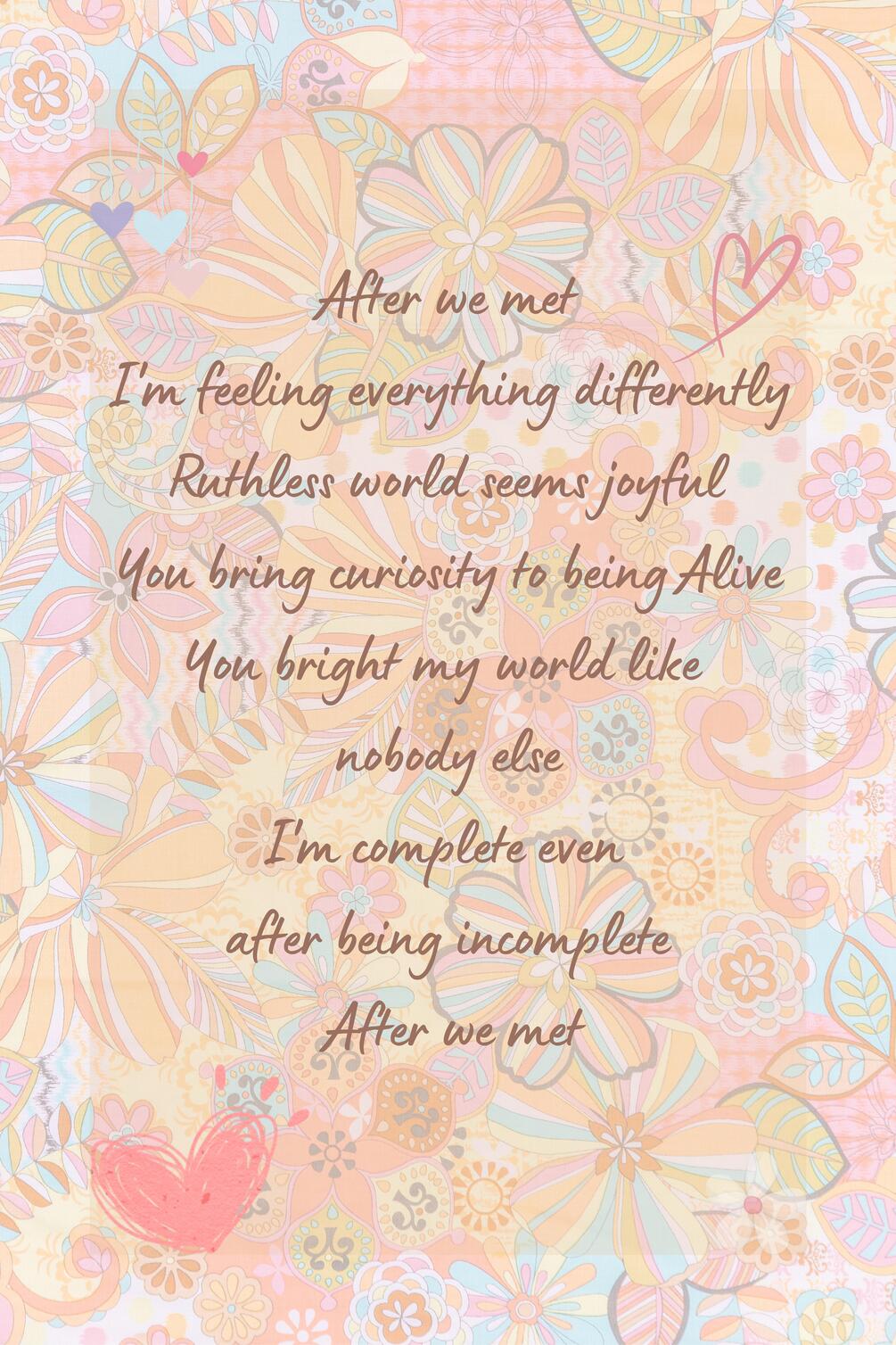 Romantic Poem Digital Wall Art