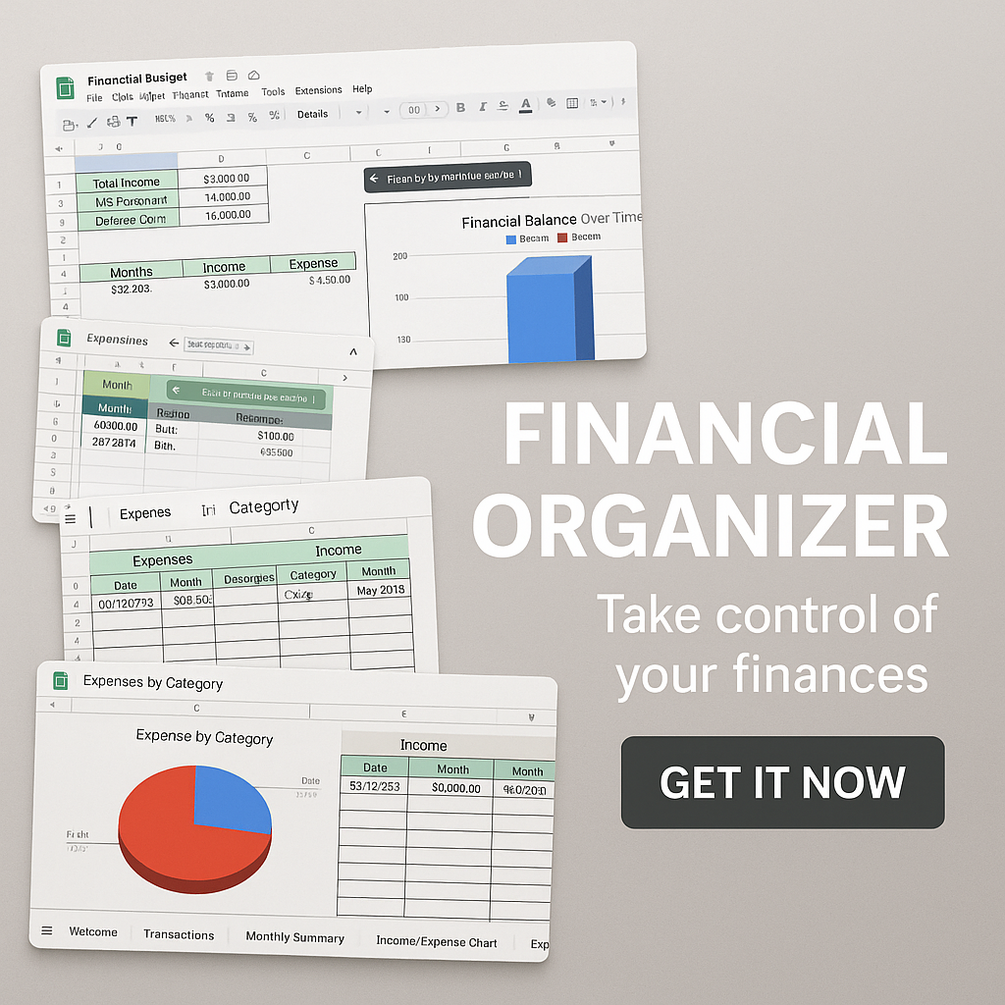 📊 Financial Organizer – Your Personal Budget Spreadsheet